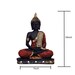 Red Color Buddha Statue Garden Meditating Buddha Figure Home Decoration ...