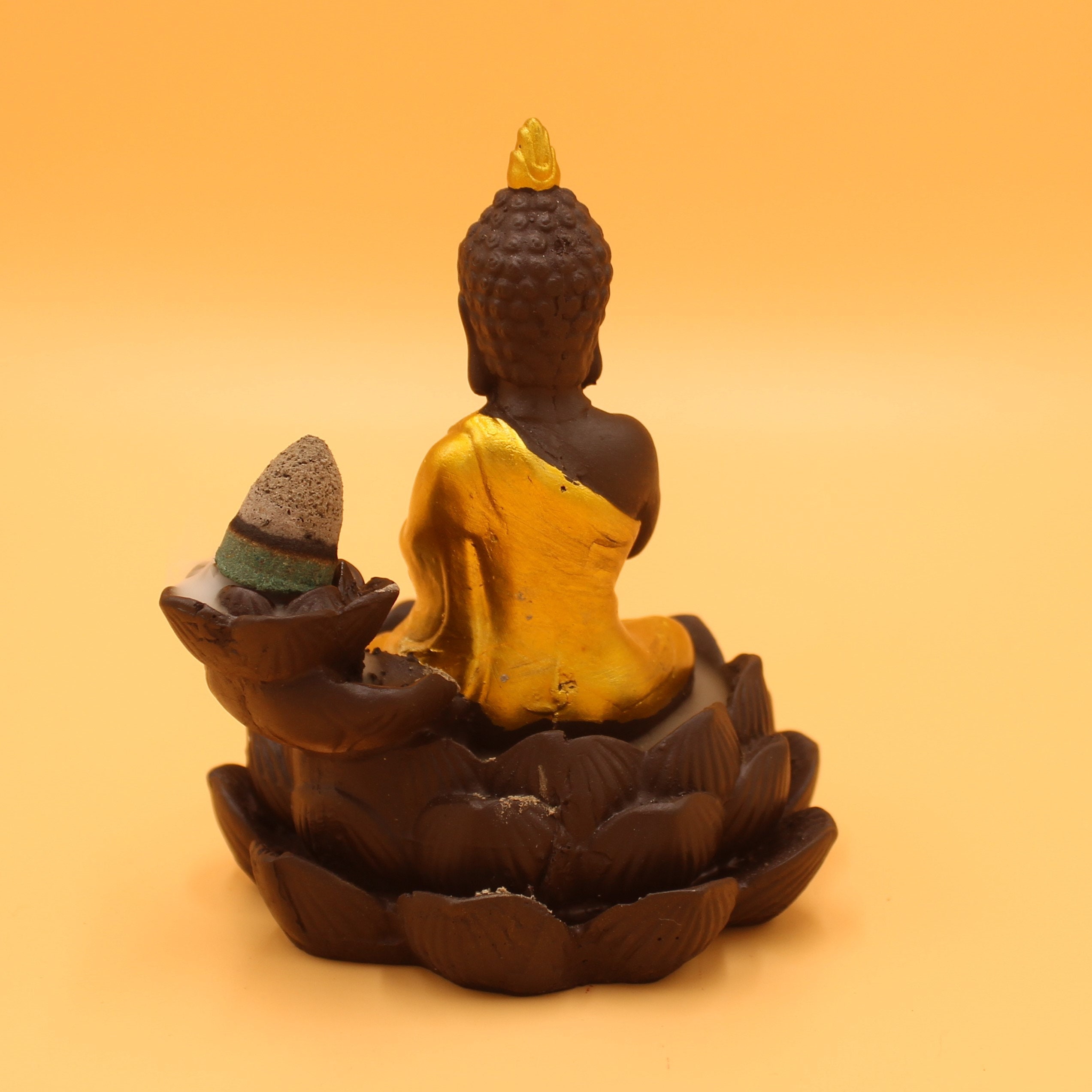 Lotus Buddha Spiritual Waterfall Incense Holder Backflow Cone | Etsy