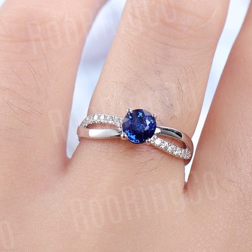 Sapphire Wedding Band Sapphire Infinity Knot Ring Infinity - Etsy Israel