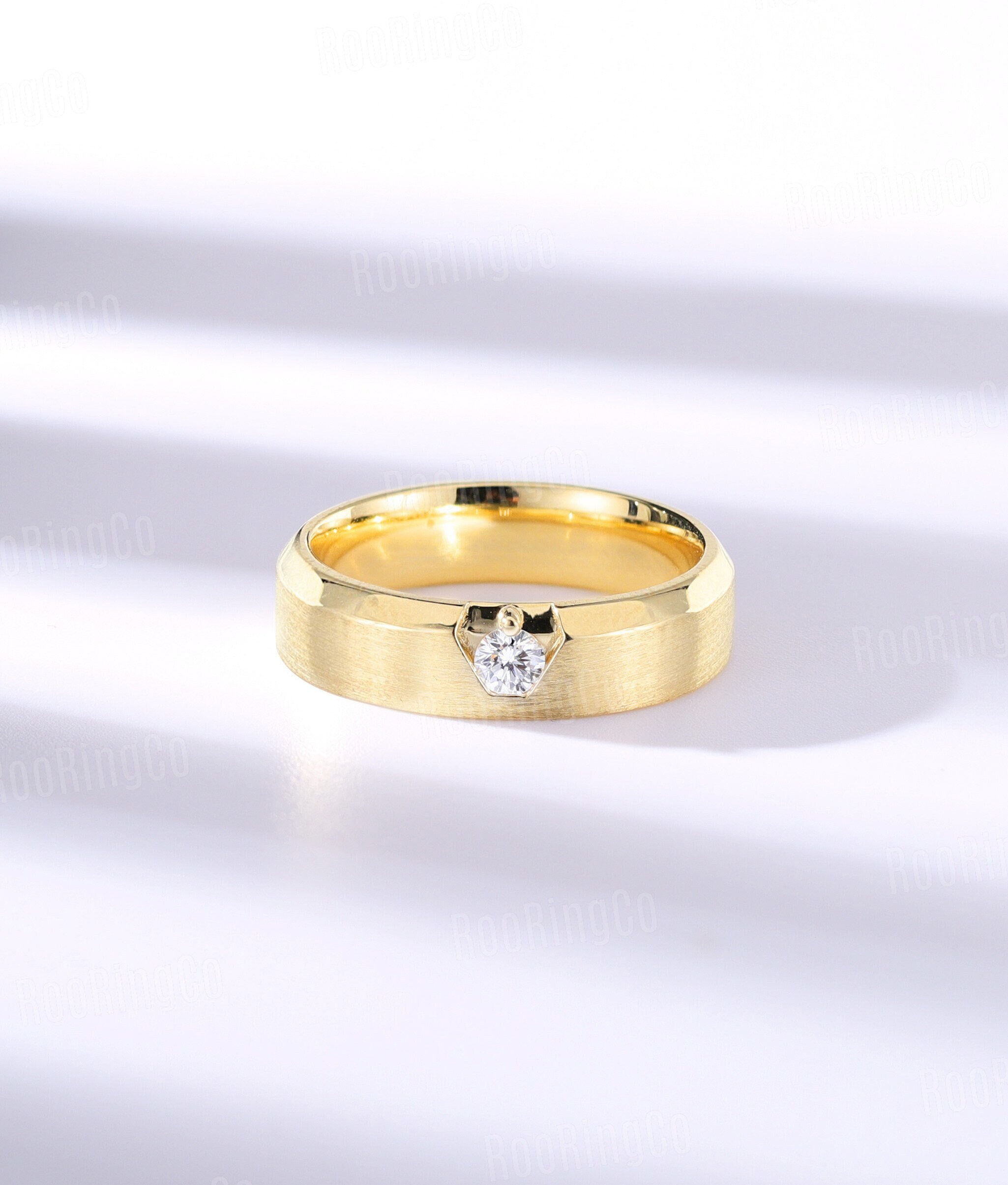 Simple Gold Engagement Rings For Men