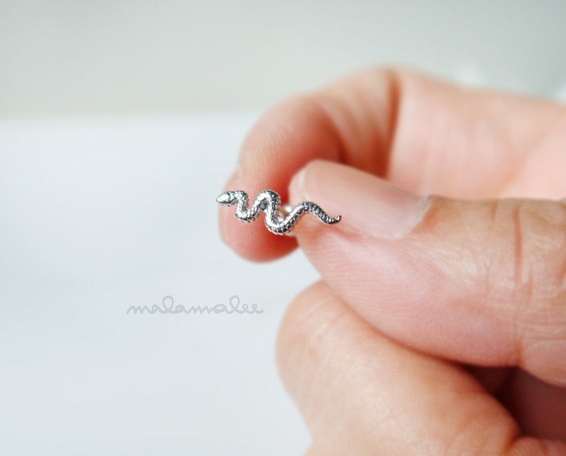Mini Snake Ear Piercing 16G Cartilage Earring Helix Earring - Etsy