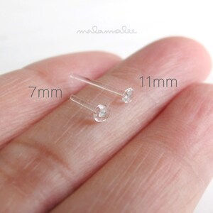 Tempered Glass Ear / Nose Piercing Retainer, 10G - 20G New Piercing ...