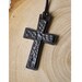 Hand Forged Cross Necklaceiron Cross Pendantceltic - Etsy