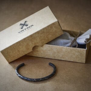 Hand Forged Bracelet,stainless Steel Cuff Bangle,men's Bracelet,women's ...