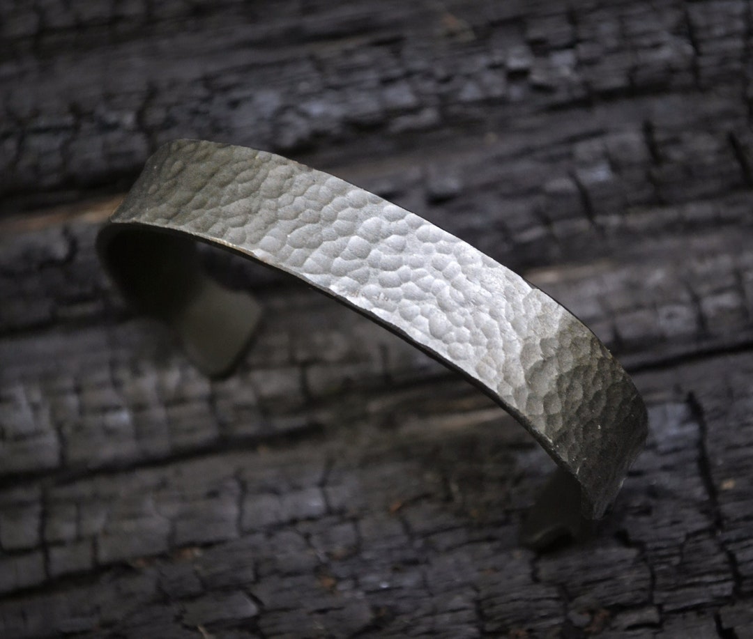 Hand Forged Iron Bracelet,personalized Bracelet,custom Mens Bracelet ...