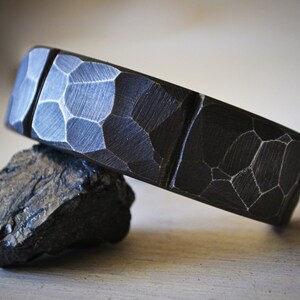 Stainless Cuff Bracelet.hand Forged Bracelet.men's Steel Cuff Bracelet ...