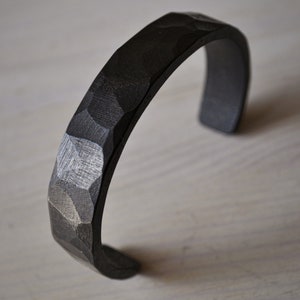 Hand Forged Iron Bracelet,men's Steel Bracelet,personalized Metal ...