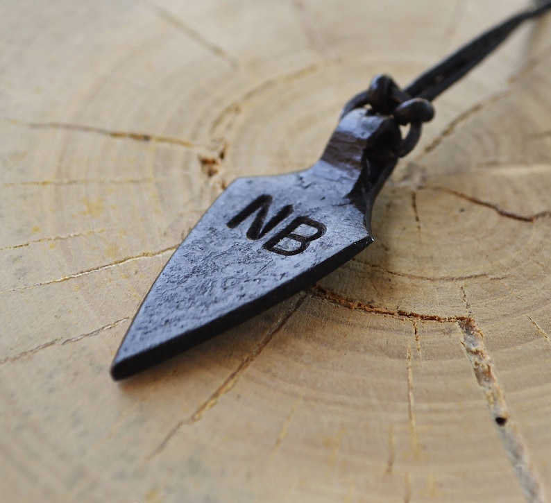 Iron Arrow Pendant personalized Arrowarrowhead - Etsy