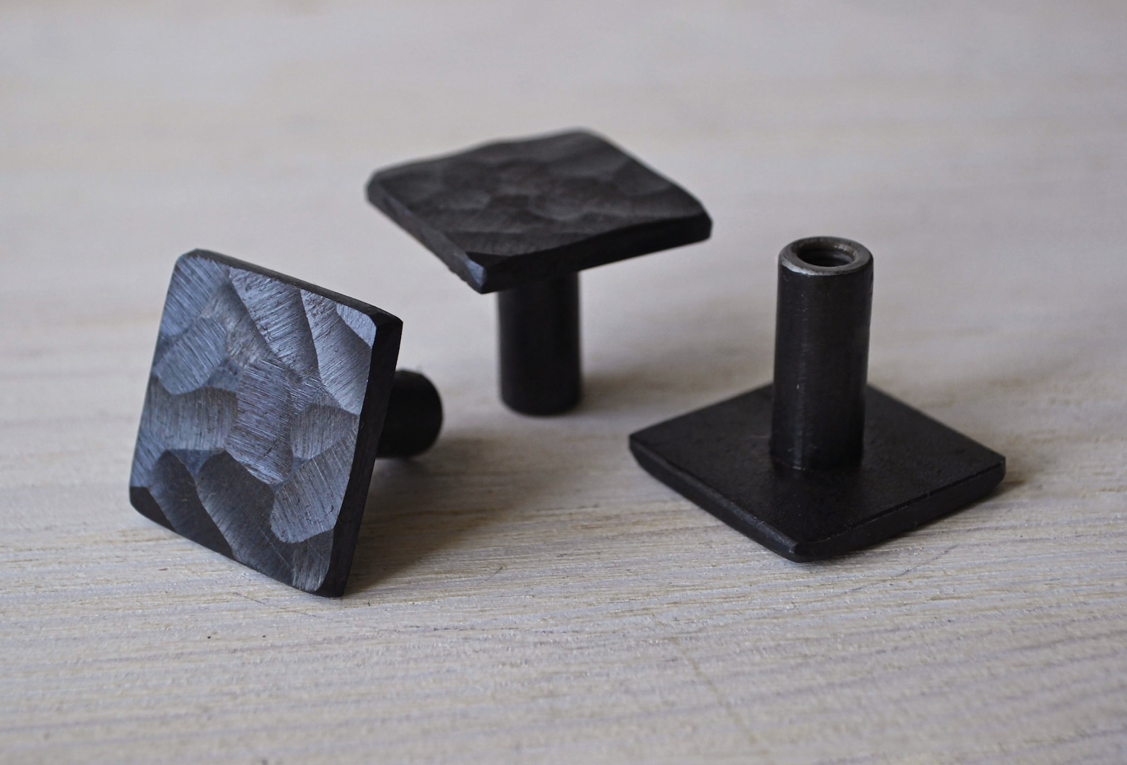 Hand Forged Iron Knobs,drawer Pulls,cabinet Hardware,stell Dresser ...