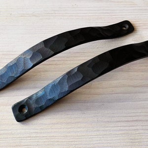 Hand Forged Iron Drawer Handle,metal Cabinet Pull,wrought Handle,black ...