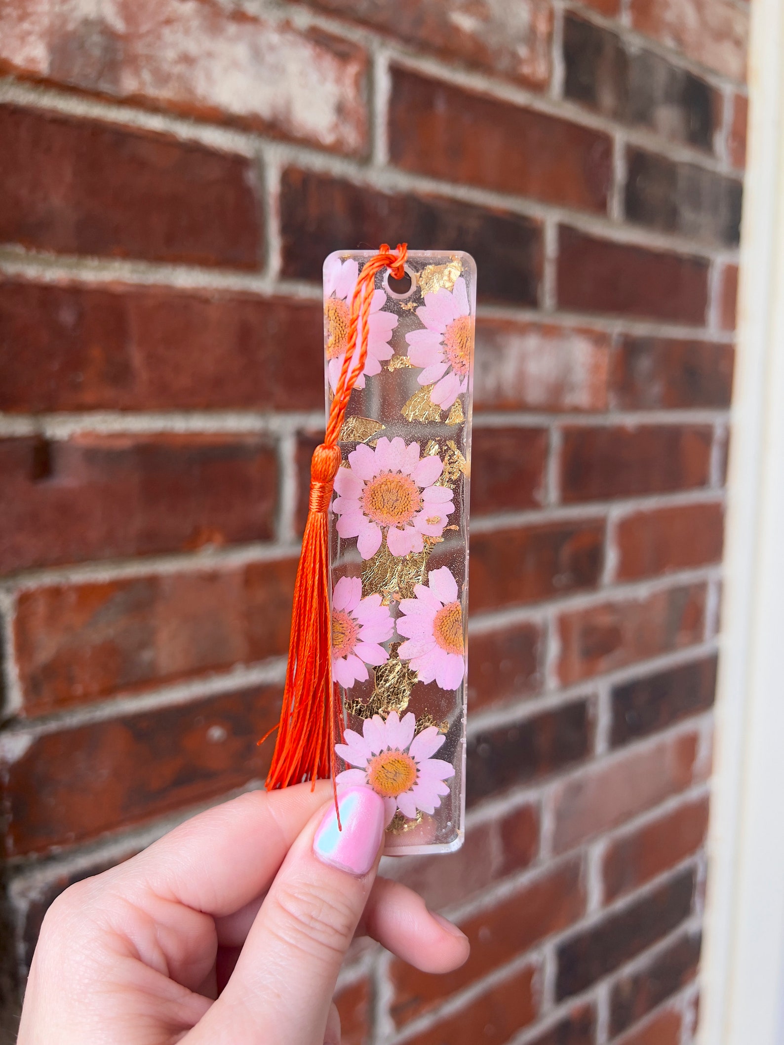 Daisy Resin Bookmark | Pressed Flower Bookmark | Real Dried Flowers ...