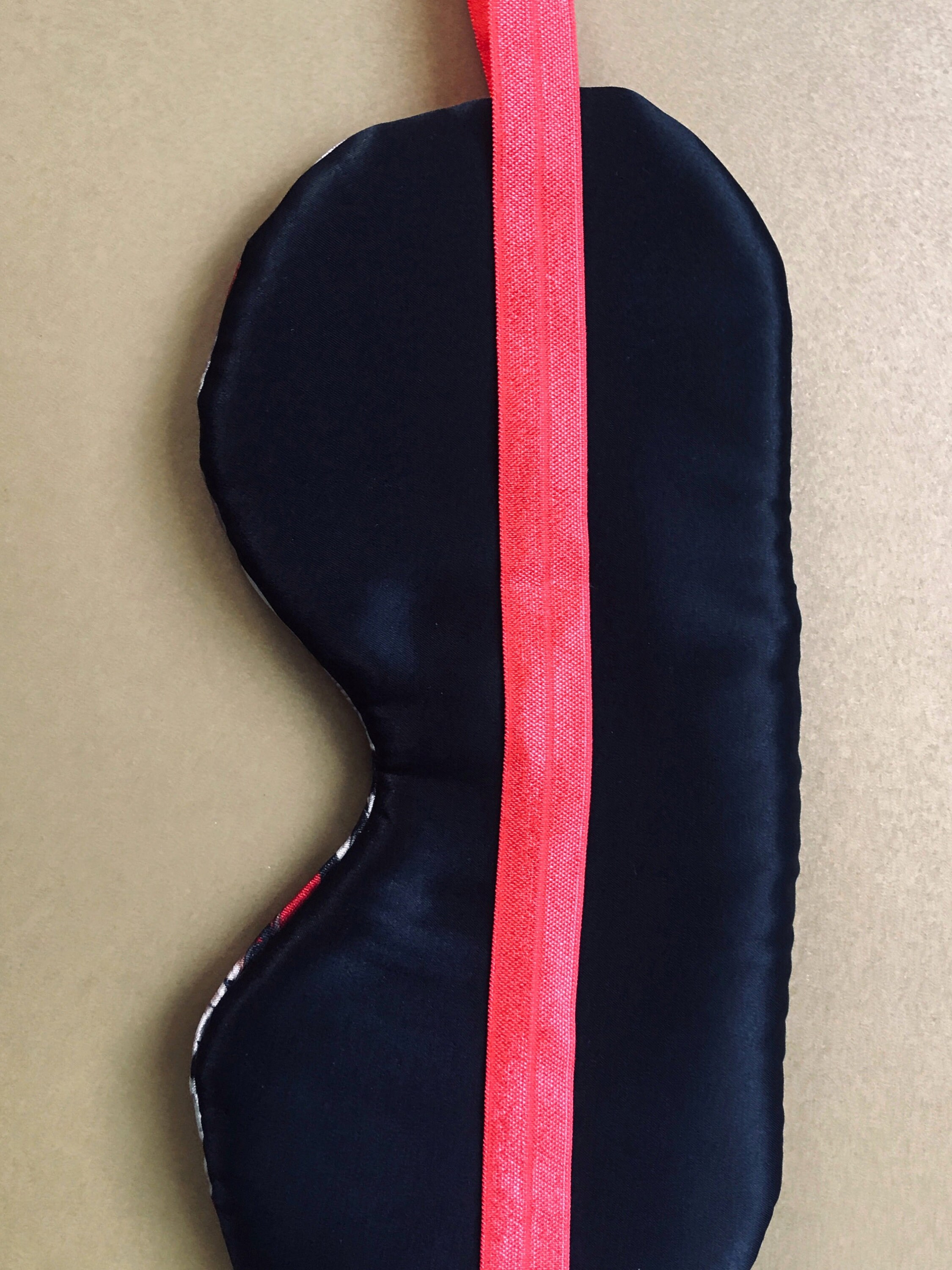 Red Crowned Crane Sleep Eye Mask, Oversized Sleep Mask, Silk Sleeping ...