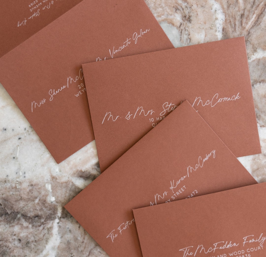 CUSTOM Printed Standard Invitation Envelopes Includes - Etsy