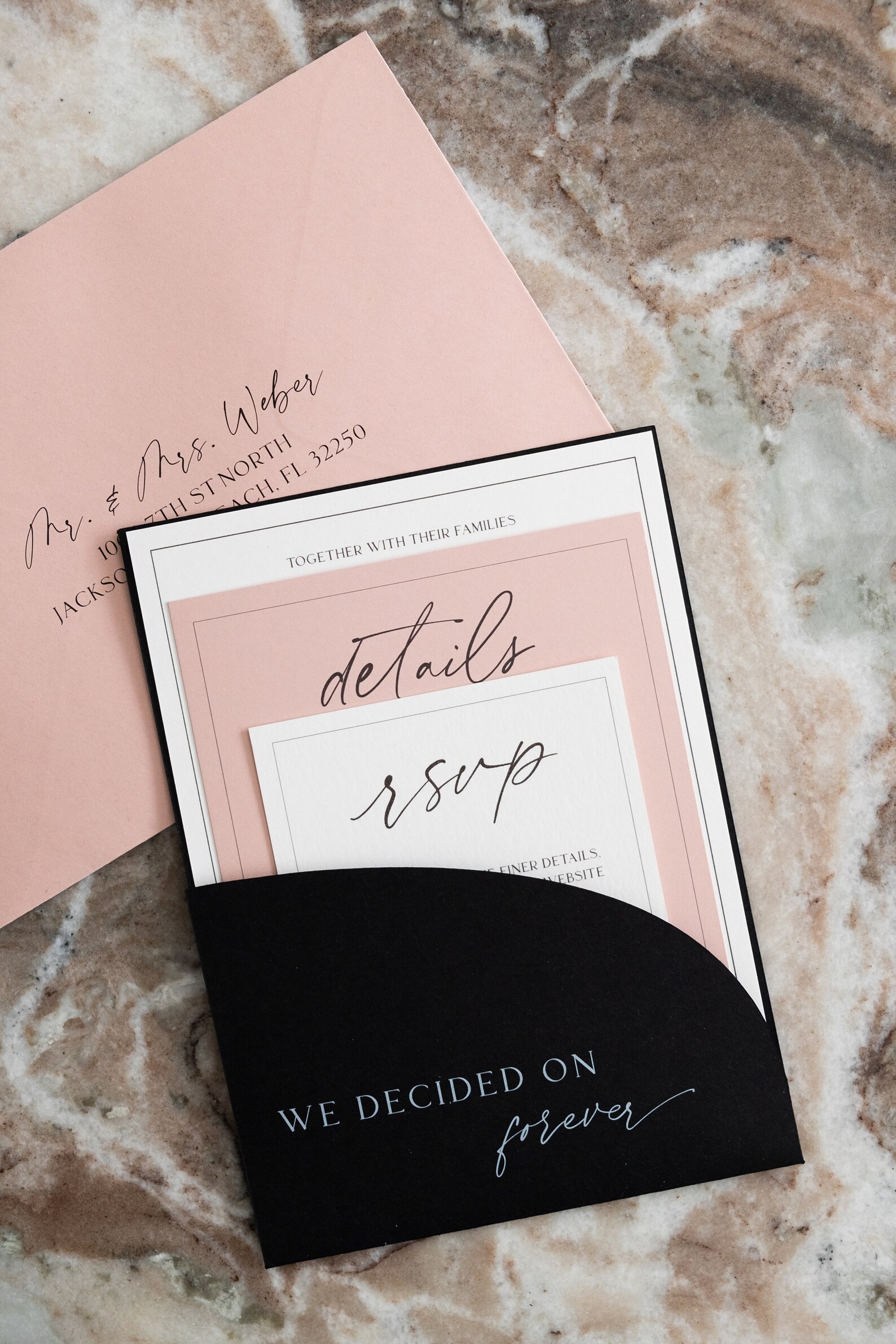 Forever Wedding Invitation Pockets Includes Pockets - Etsy