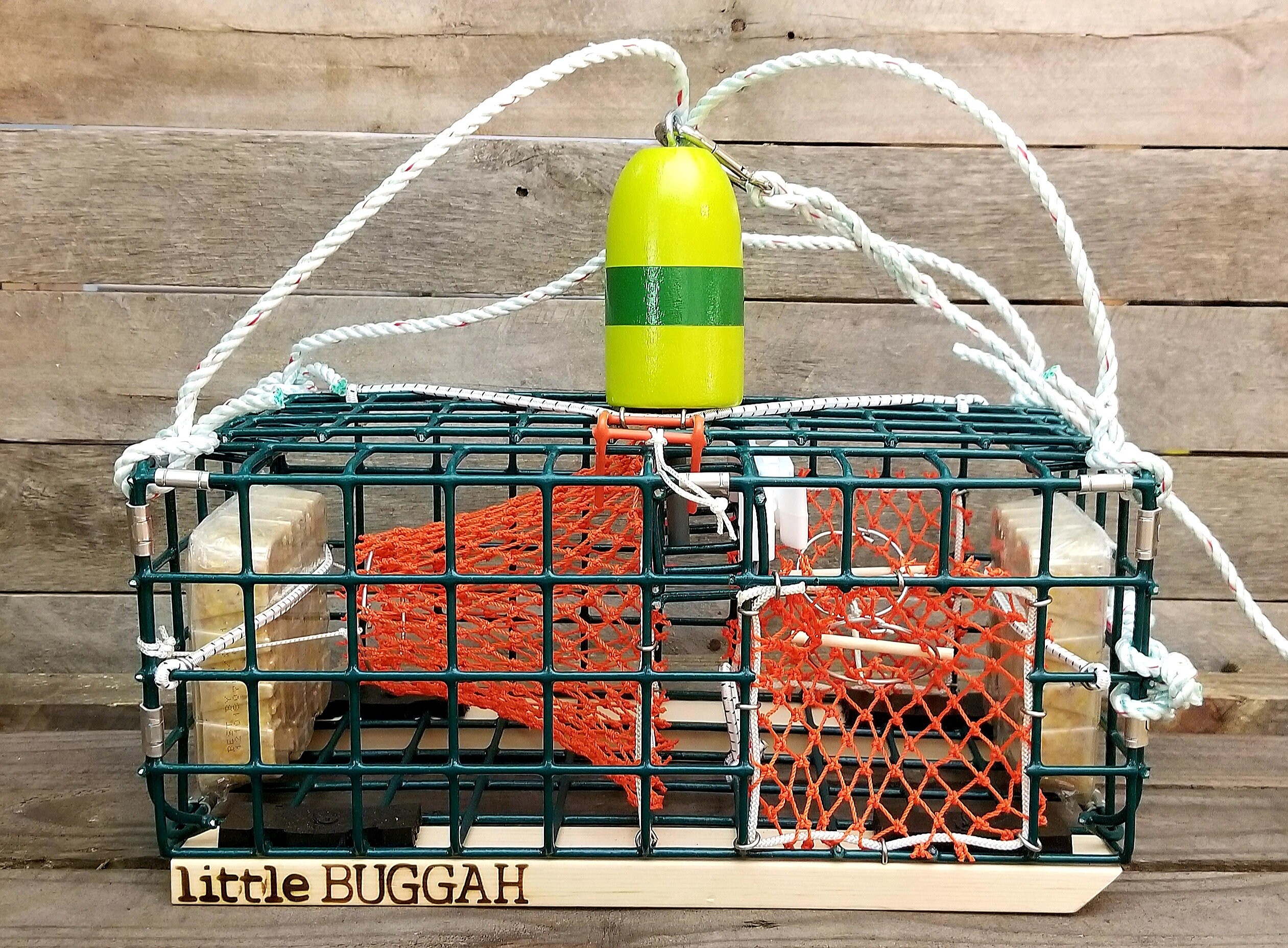 Little Buggah Maine Made Mini Replica Dark Green Lobster Trap Wire 2 ...
