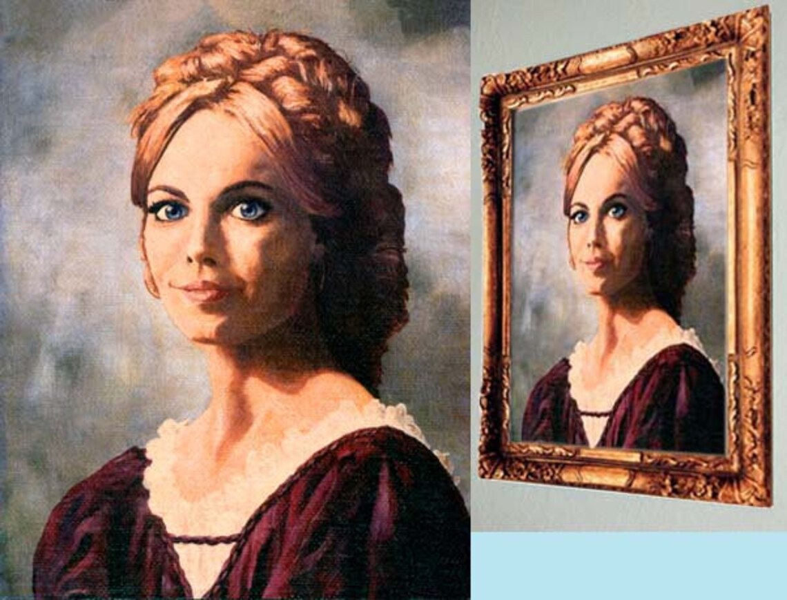 Angelique Portrait on 20x24 Canvas Dark Shadows - Etsy
