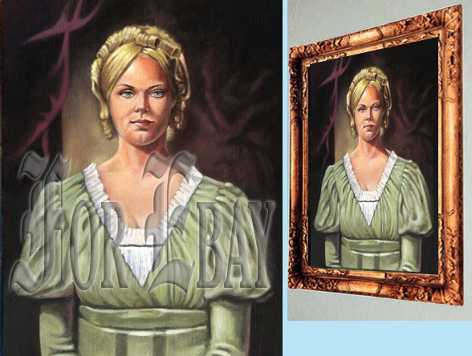 1795 Angelique Portrait on CANVAS From DARK SHADOWS - Etsy