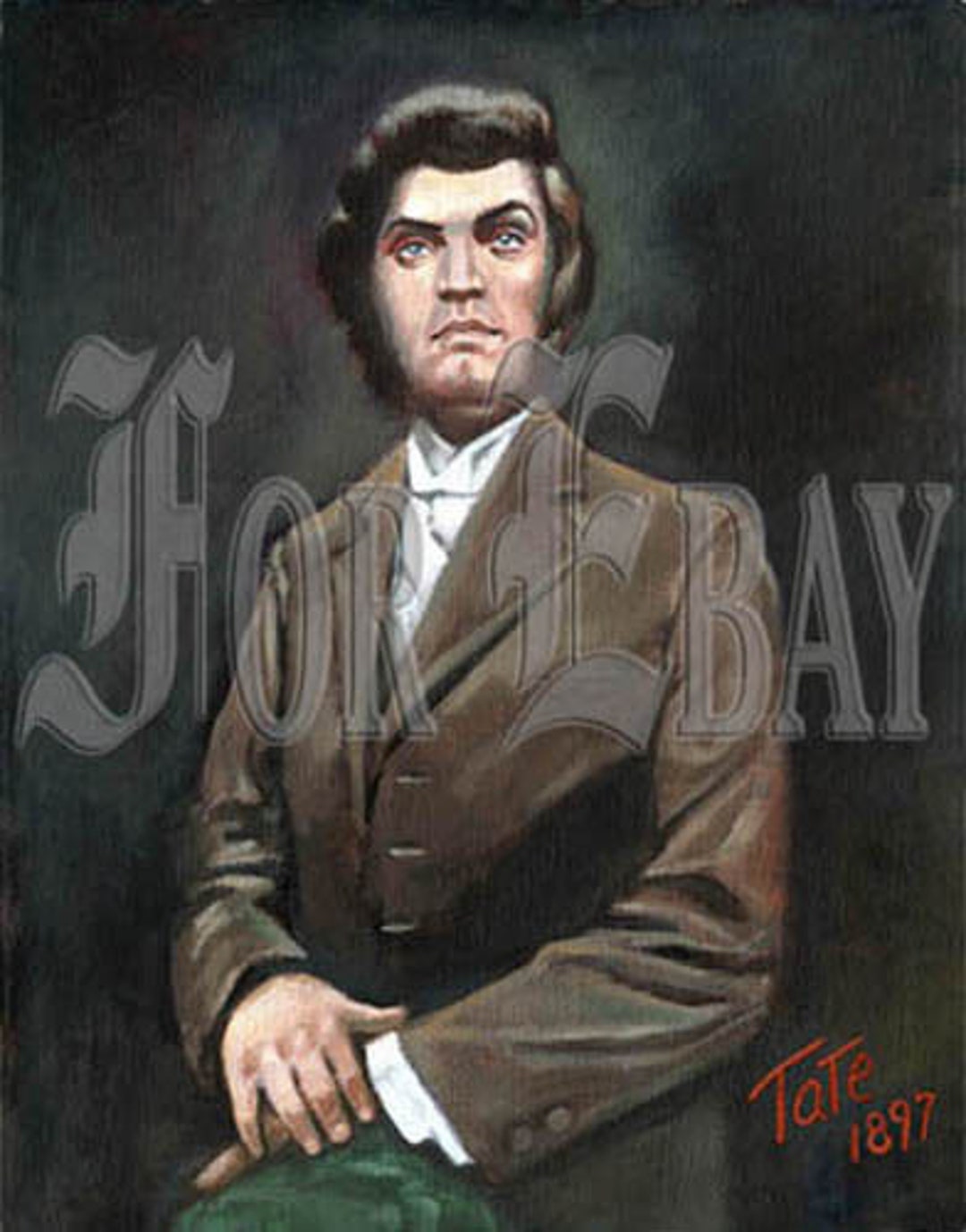 20 X 24 Quentin Collins/david Selby Portrait on CANVAS From DARK ...