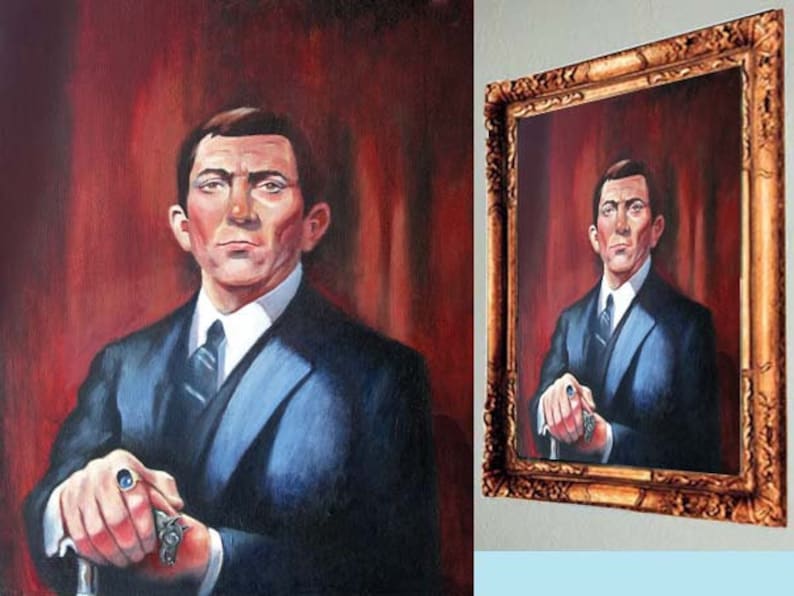 Barnabas Collins 1967 Old House Portrait on CANVAS From DARK SHADOWS - Etsy