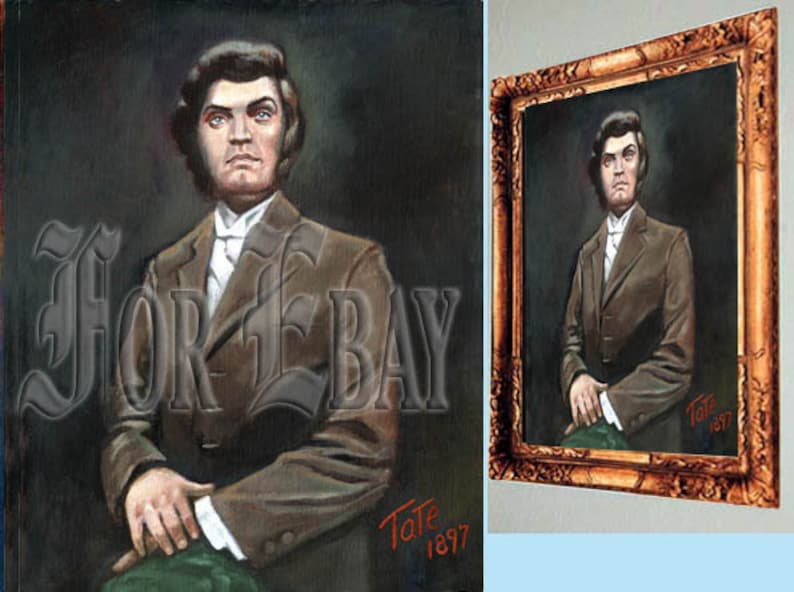 Quentin Collins/david Selby Portrait on CANVAS From DARK SHADOWS - Etsy