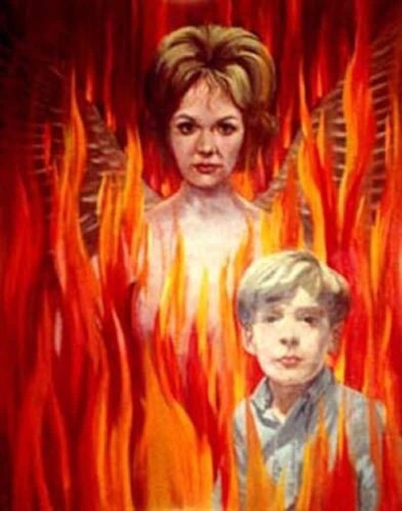 The Phoenix Portrait on Canvas Dark Shadows - Etsy