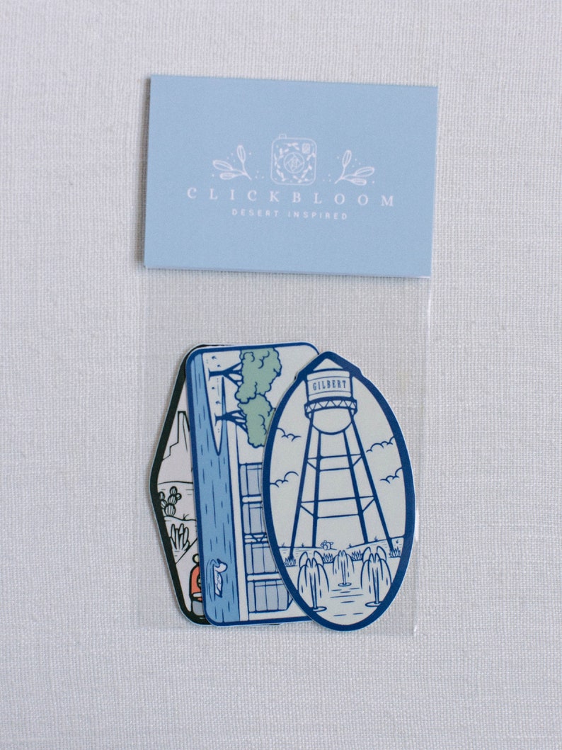 Gilbert Arizona Vinyl Sticker Pack - Etsy