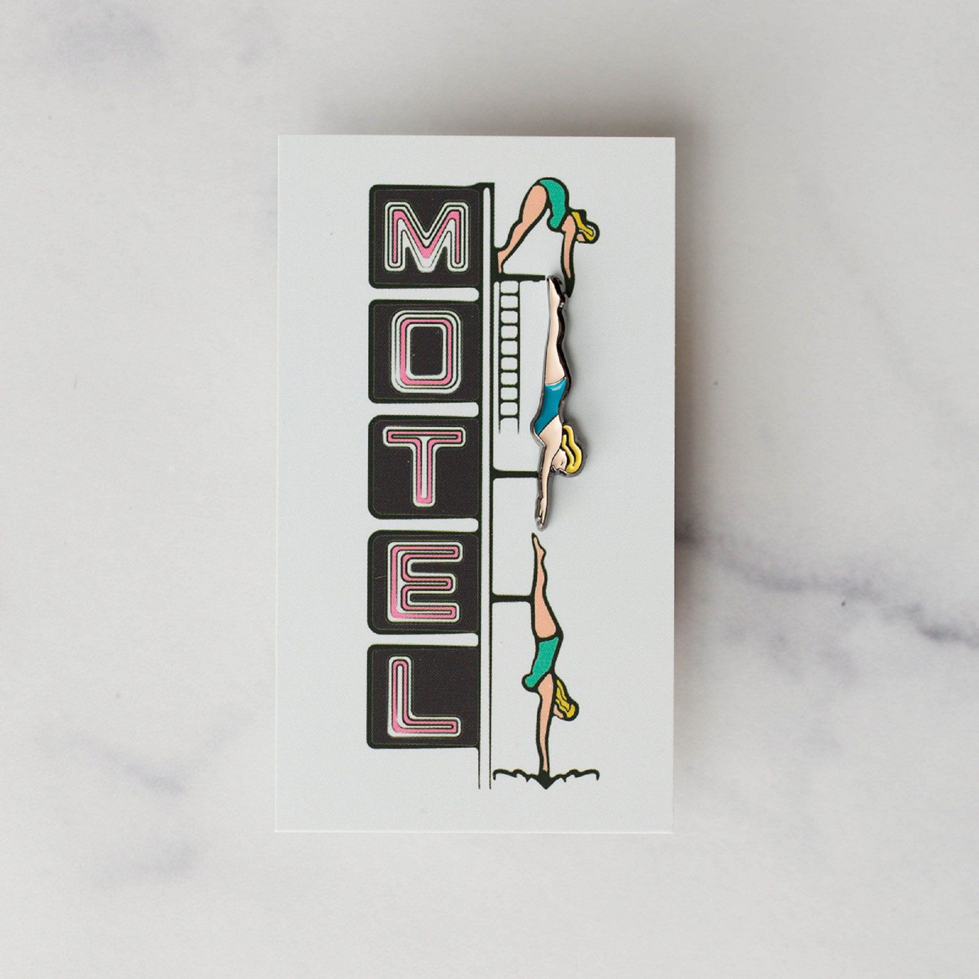 Mesa Arizona Diving Lady Enamel Pin - Etsy
