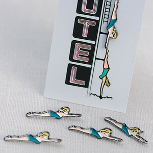 Mesa Arizona Diving Lady Enamel Pin - Etsy