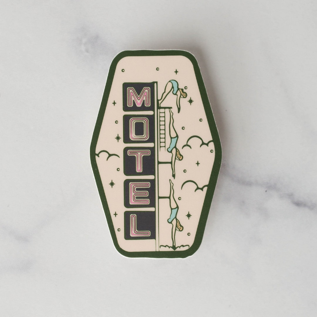 Mesa Diving Lady Motel Vinyl Sticker - Etsy