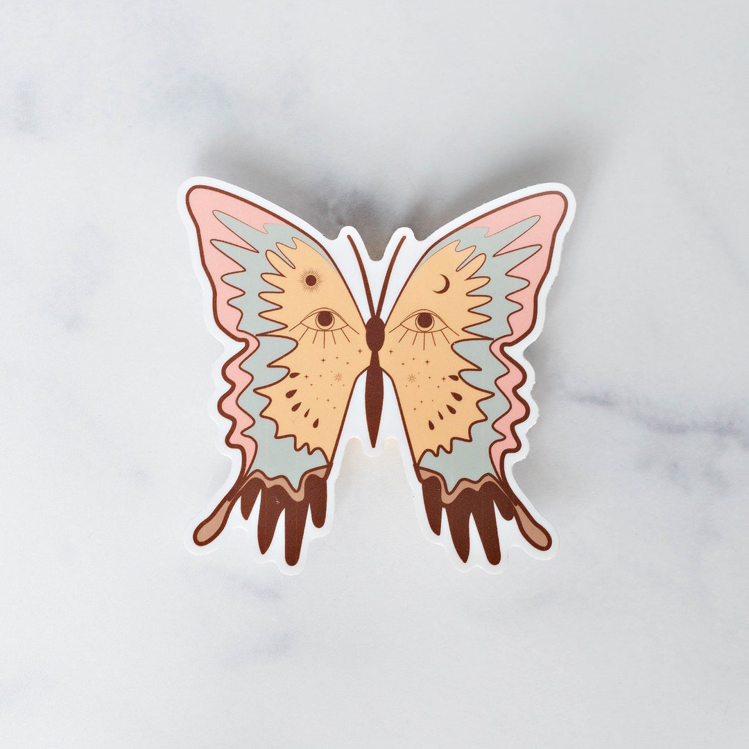 Butterfly Vinyl Sticker - Etsy