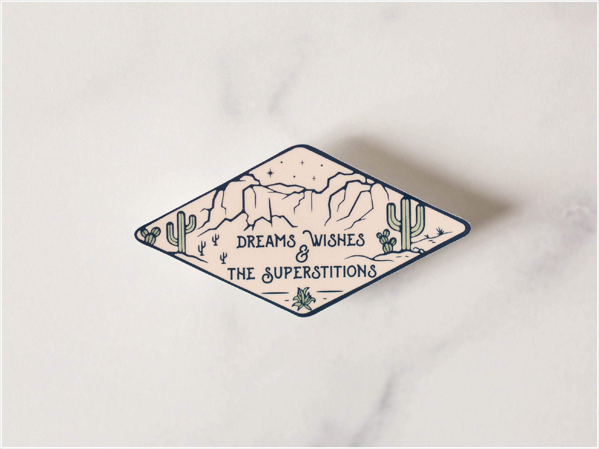 Superstition Mountains Vinyl Sticker - Etsy
