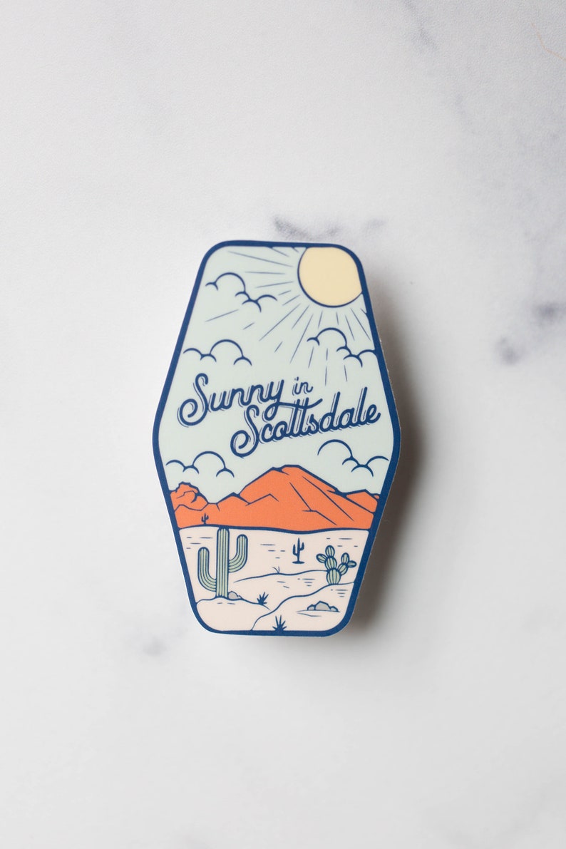 Sunny in Scottsdale Vinyl Sticker - Etsy