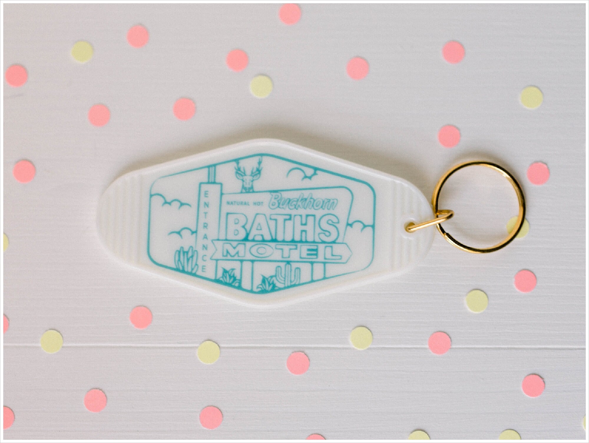 Mesa Buckhorn Baths and Diving Lady Hotel Keychain | Etsy