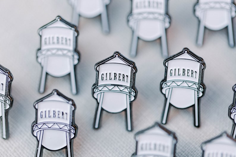 Gilbert Arizona Water Tower Enamel Pin - Etsy