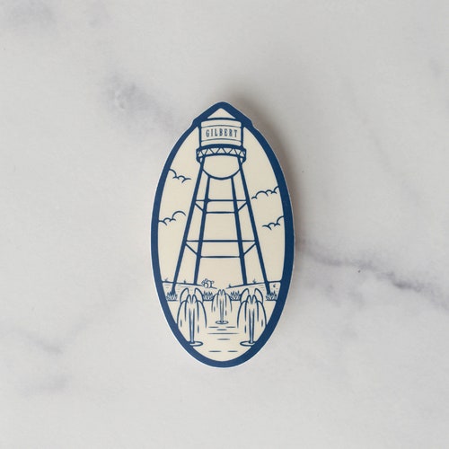 Gilbert Water Tower Vinyl Sticker - Etsy