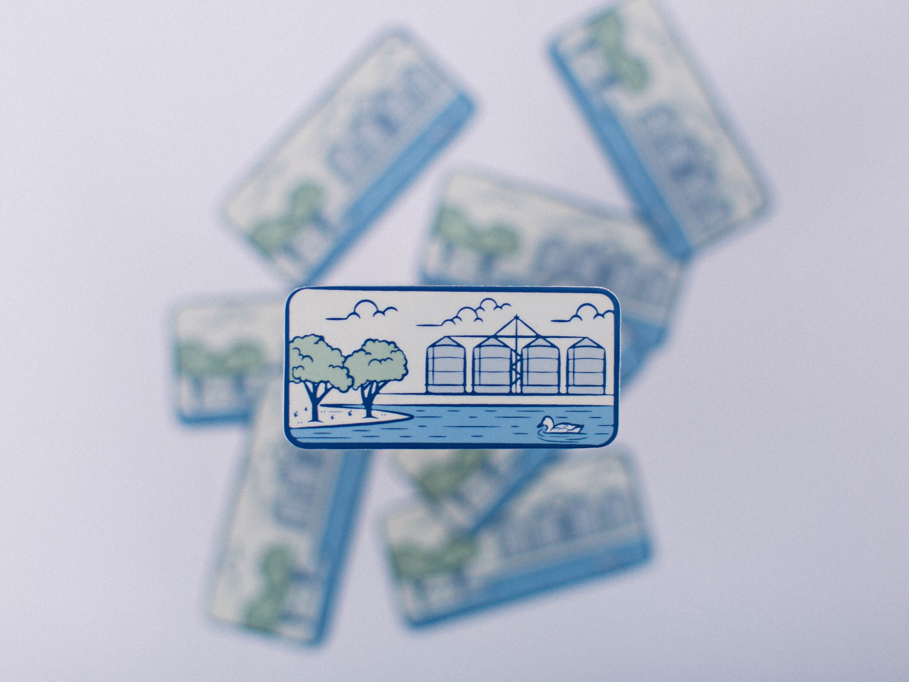 Morrison Ranch Silos Gilbert Arizona Vinyl Sticker | Etsy