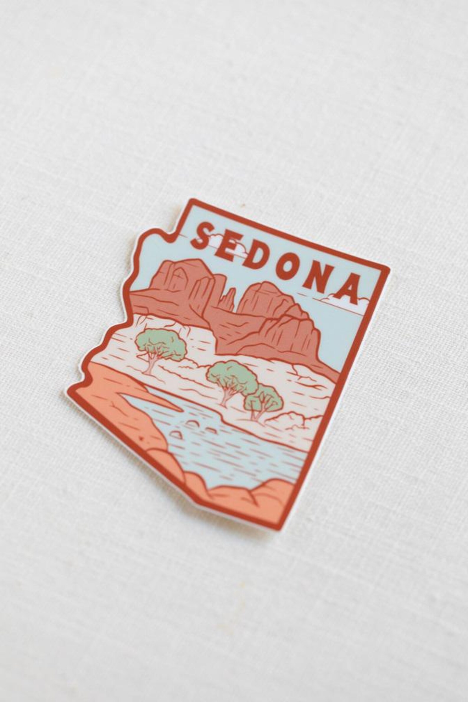 Sedona Arizona Outline Vinyl Sticker - Etsy