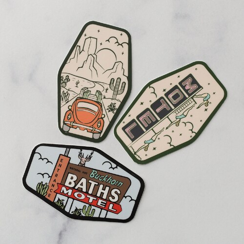 Mesa Diving Lady Motel Vinyl Sticker - Etsy