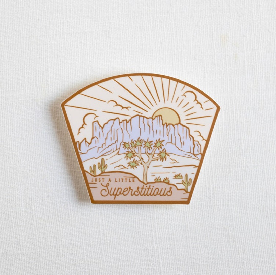 Superstitious Vinyl Sticker - Etsy