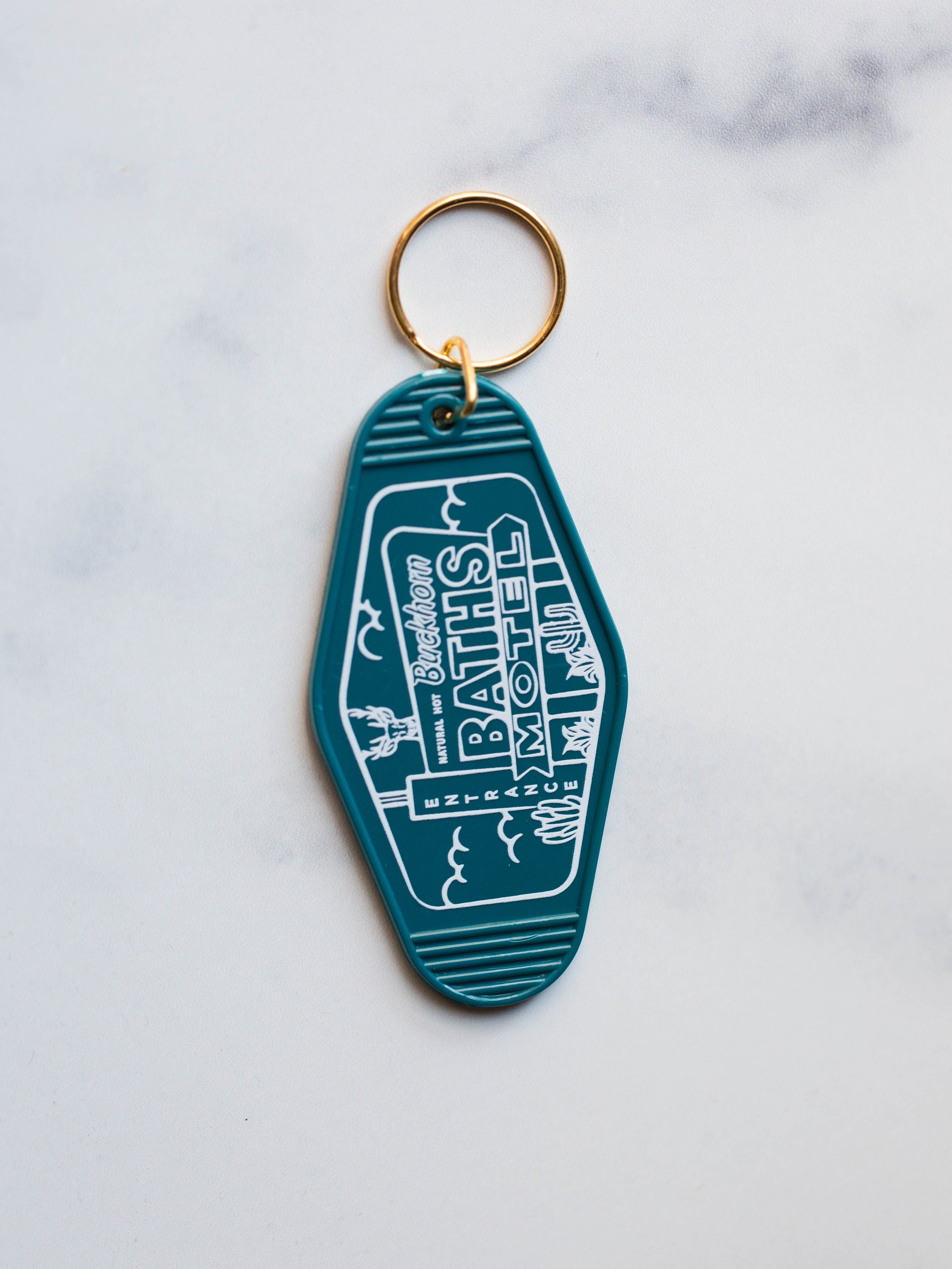 Mesa Buckhorn Baths and Diving Lady Hotel Keychain - Etsy
