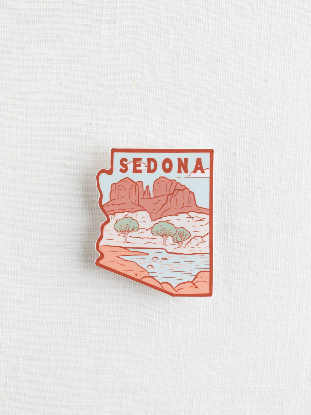 Sedona Arizona Outline Vinyl Sticker - Etsy
