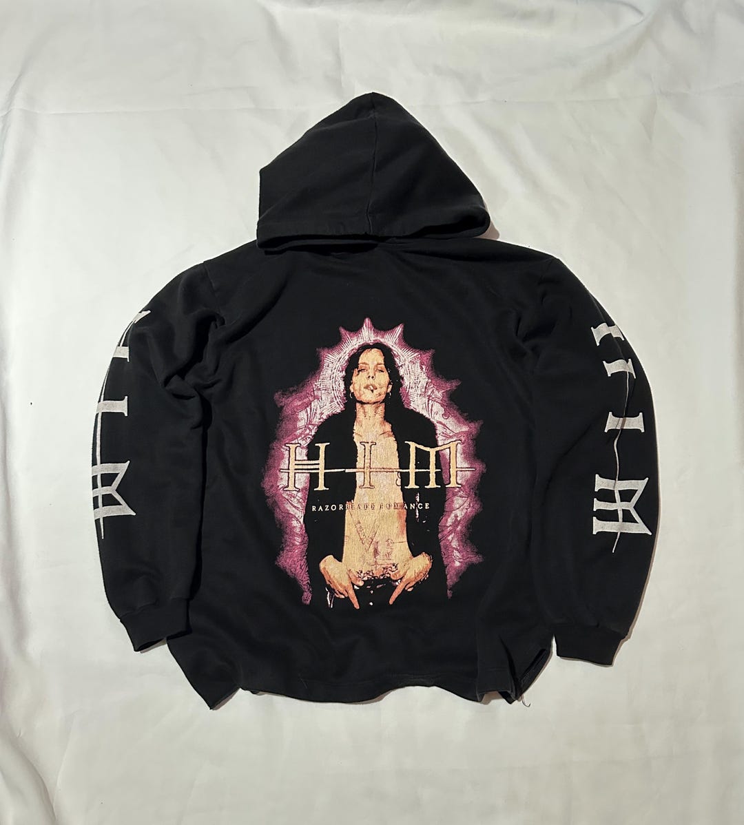 Vintage HIM Razorblade Romance Hoodie, Vintage Rock Band Hoodie ...