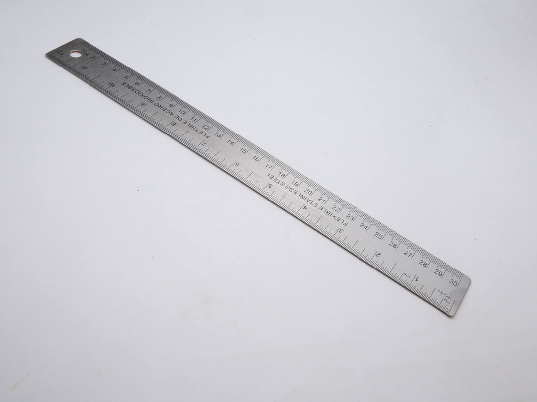 Stainless Steel Flexible Ruler With Non Slip Cork Base 30cm - Etsy