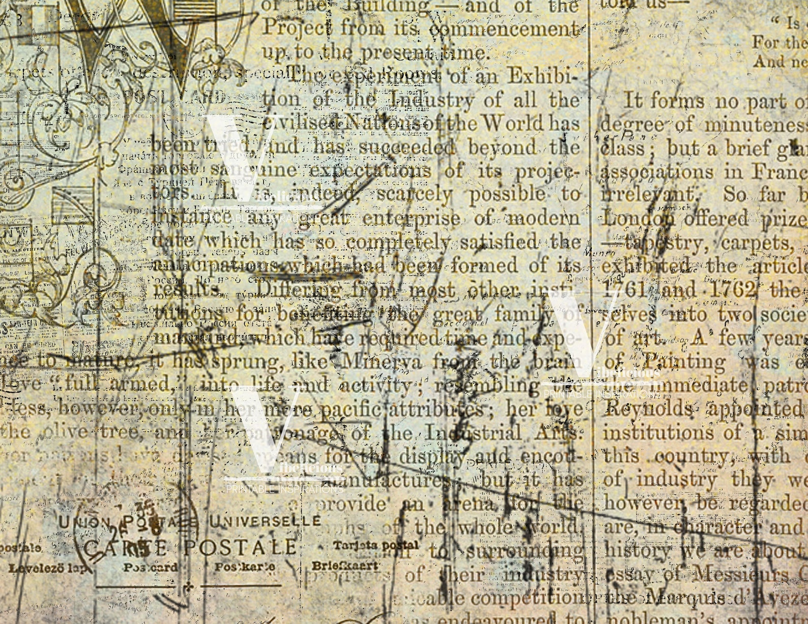 DISTRESSED GRUNGE PRINTABLE Journal Papers Junk Journal Collage Grunge ...