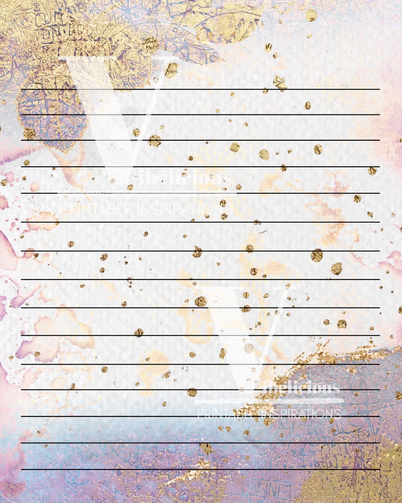 JUST WRITE PRINTABLE Lined Journal Kit Writing Paper Lined Journal ...