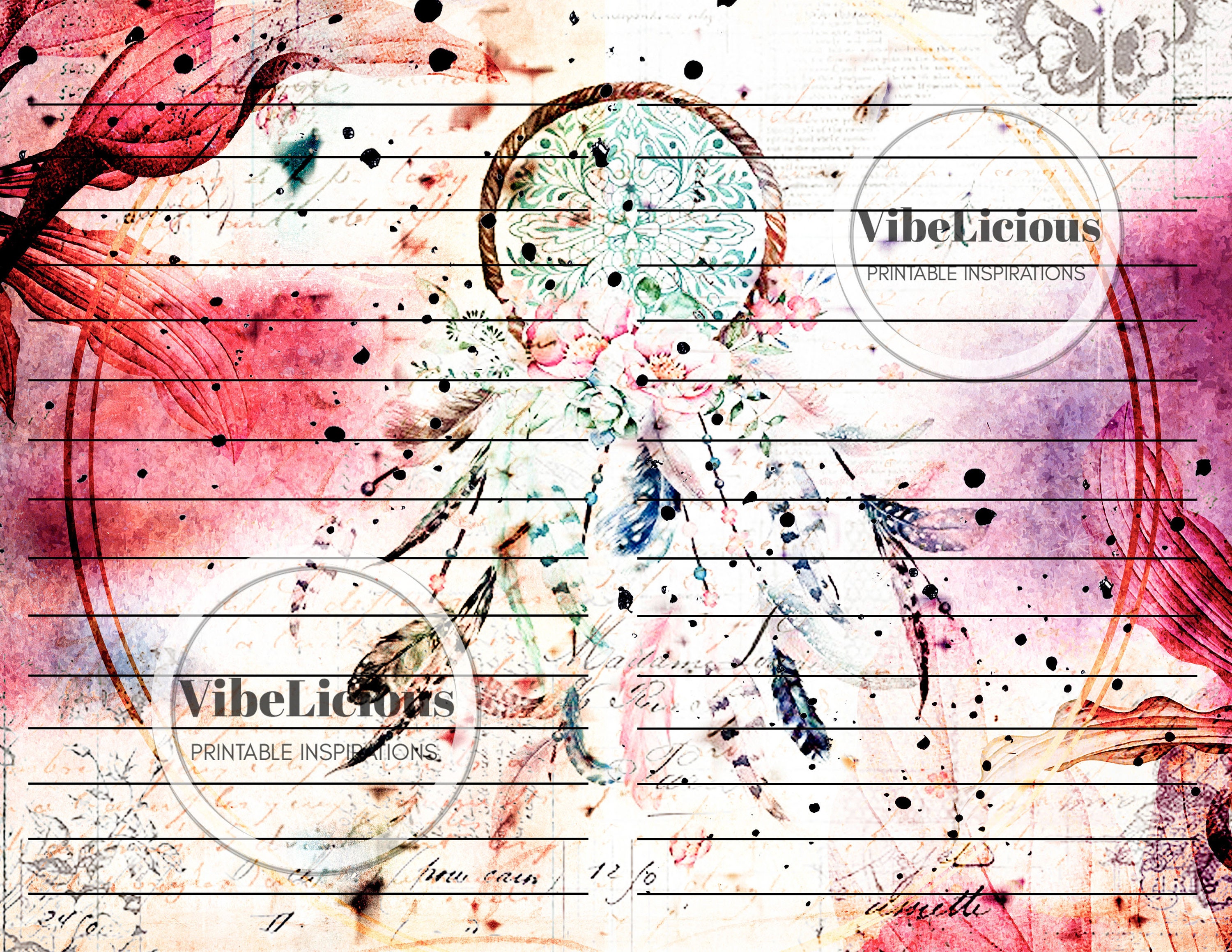 MEDITATION JOURNAL PRINTABLE Kit Journal Papers Buddha Mindfulness Junk ...