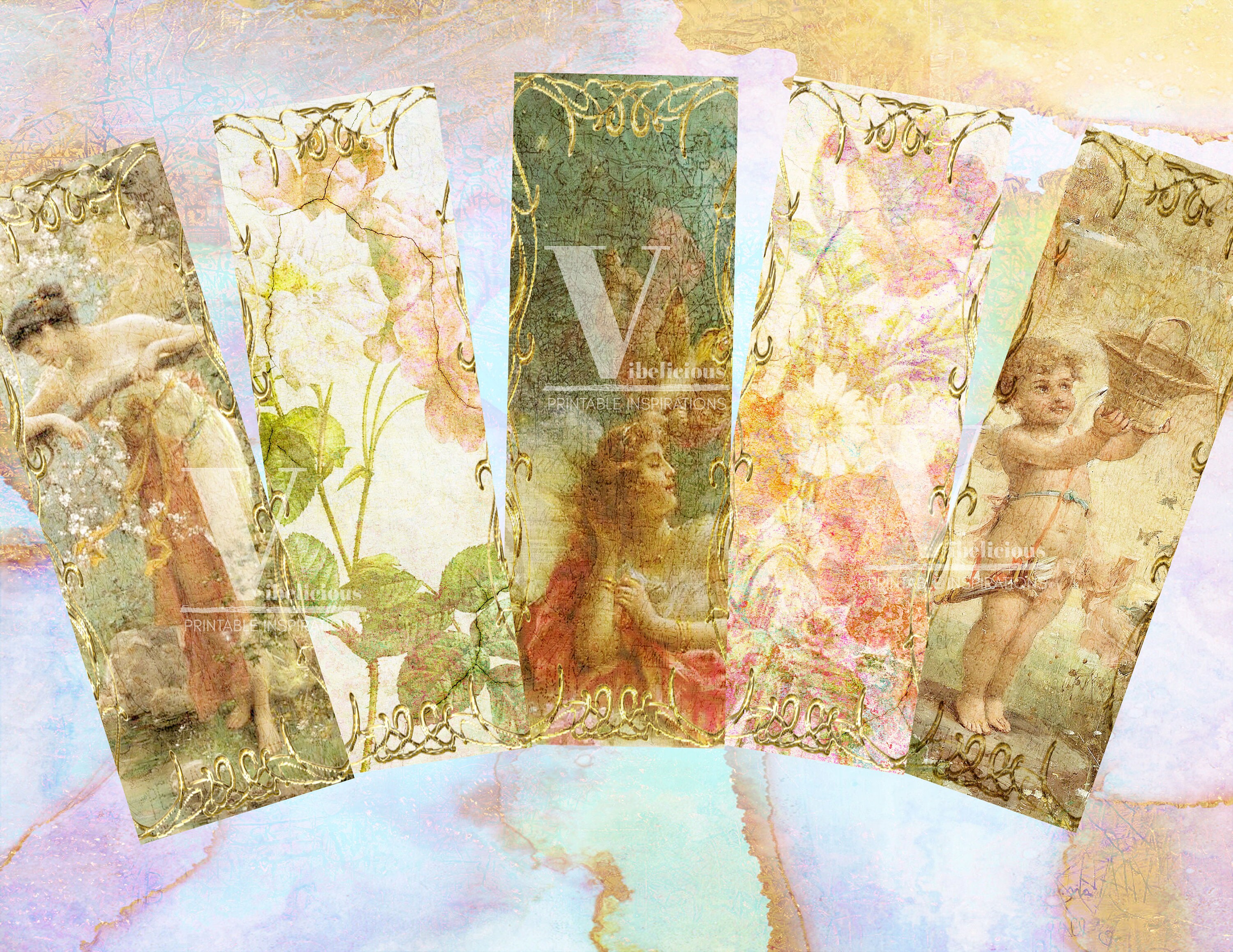 ANGEL DREAMS BOOKMARKS Digital Instant Download Printable Bookmarks ...