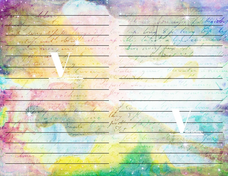 JUST WRITE Printable Lined Journal Sheets Journal Paper - Etsy UK