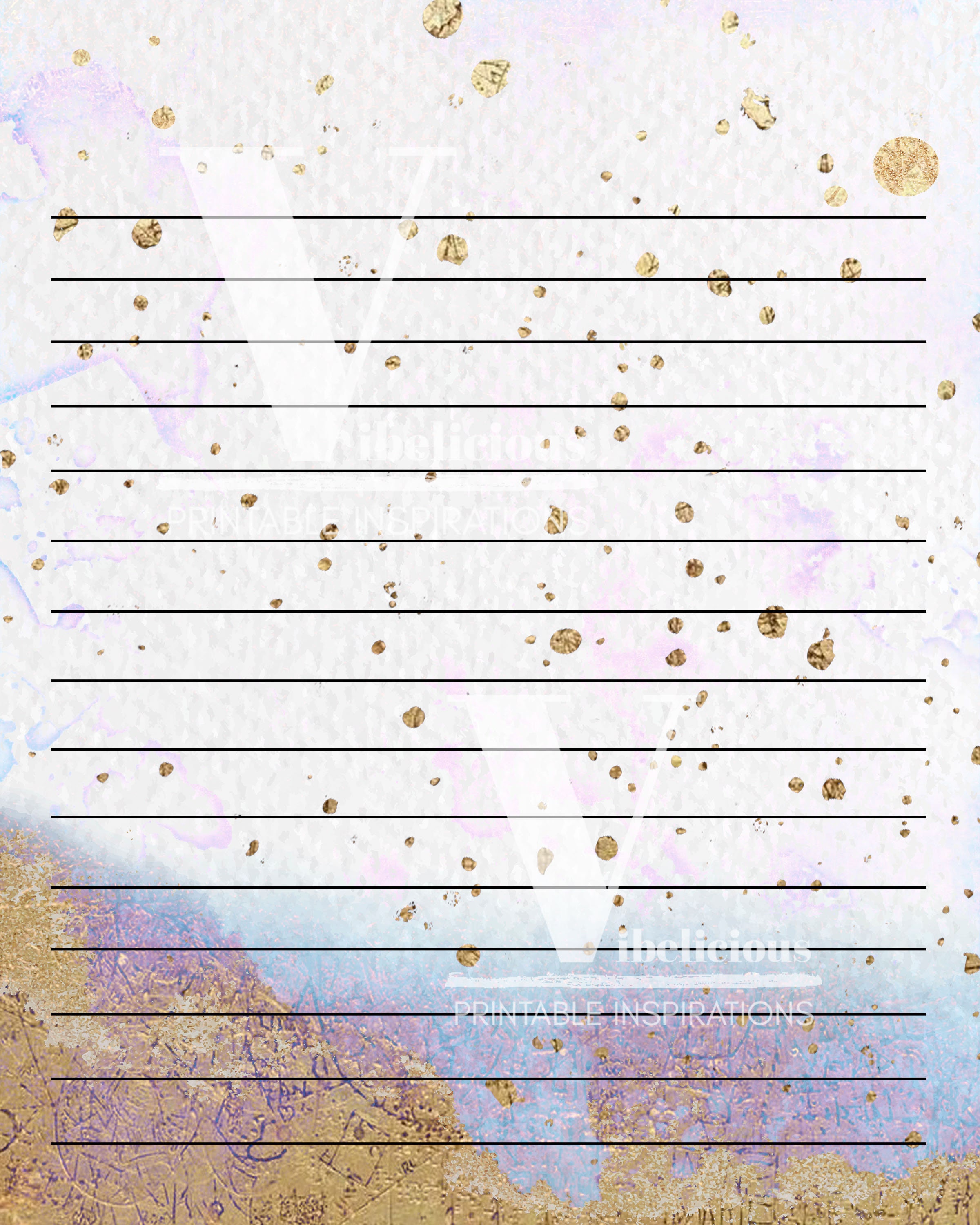 JUST WRITE PRINTABLE Lined Journal Kit Writing Paper Lined Journal ...