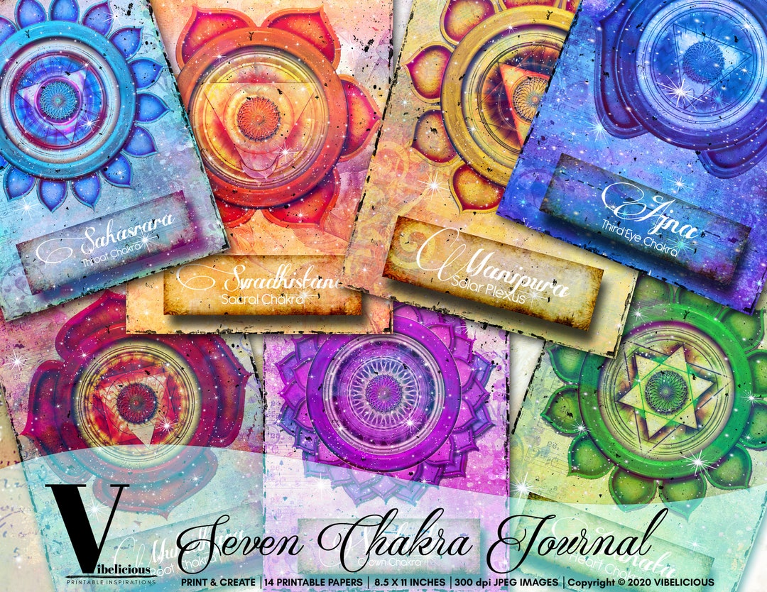 SEVEN CHAKRA JOURNAL Printable Journal Pages Healing Transformation ...